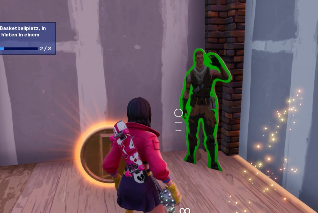 Fortnite: Jonesy bei Basketballplatz, Dächern, Lastwagen - City Chaos