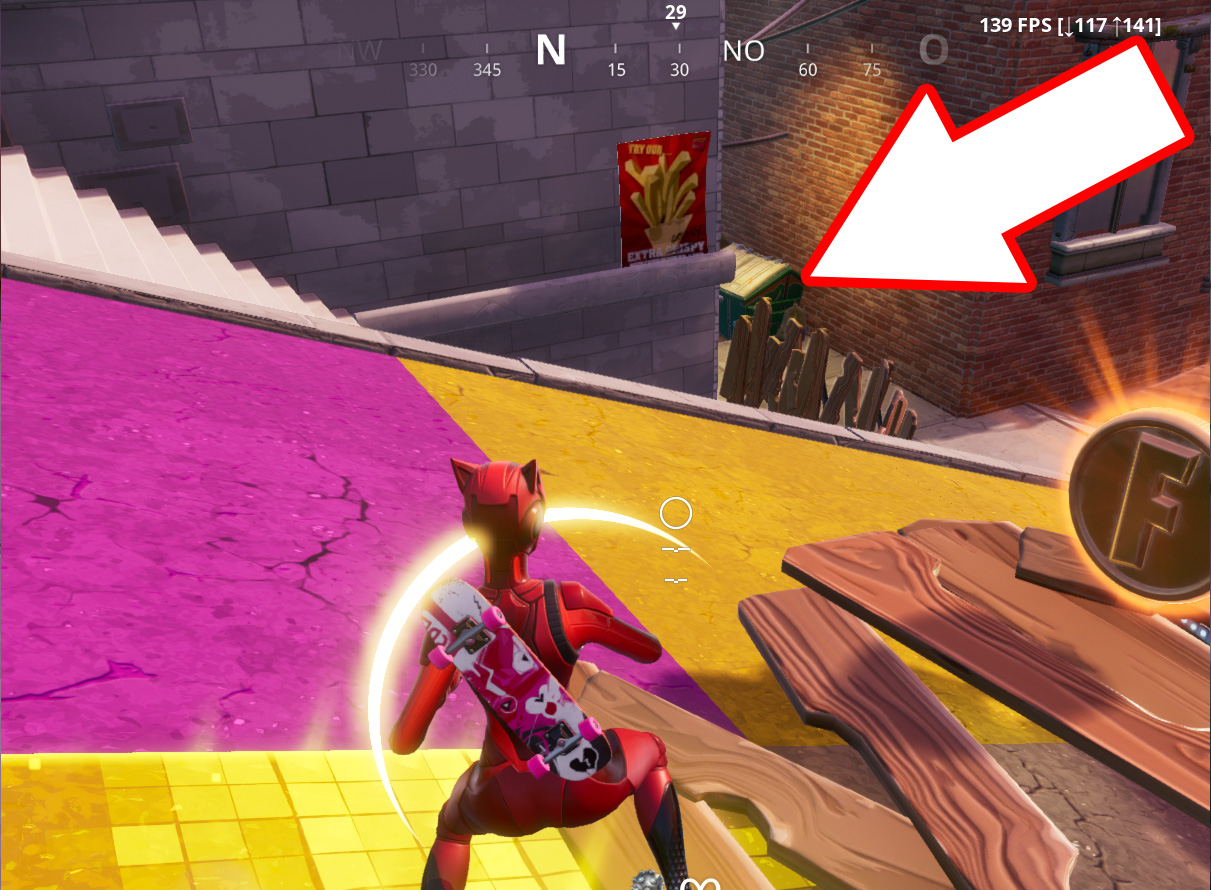 Fortnite: Find Jonesy - Hideout by Fence and Sewer