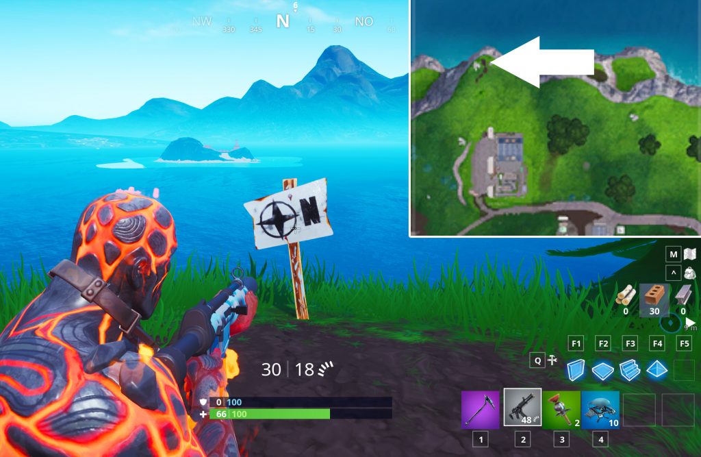 Fortnite: Fortbyte #32 mit Kyo am nördlichsten Punkt - Fundort