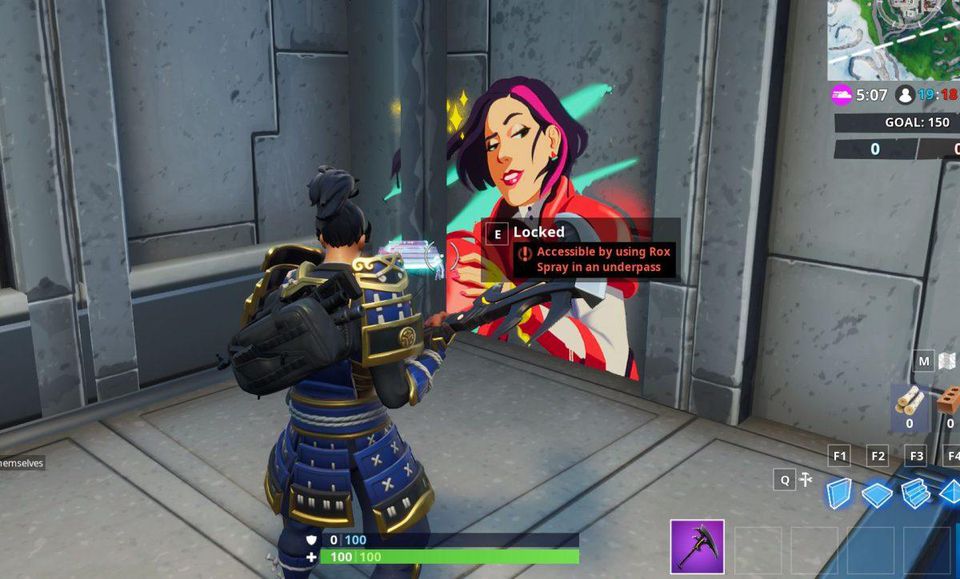 Fortnite: Fortbyte #22 finden – In Unterführung Spraymotiv anbringen
