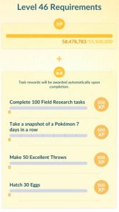 Pokémon GO: Guide Level 41 to 50 - XP, Tasks, Rewards