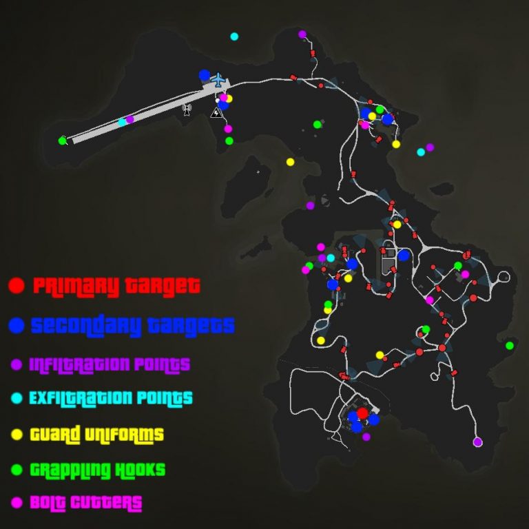 GTA Online: All access points and equipment for Cayo Perico