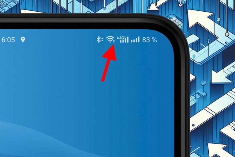 What do the arrows next to the Wi-Fi and mobile data symbols on your ...