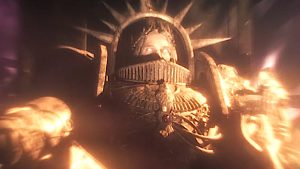 Games Workshop shows the Emperor from Warhammer 40,000 on his Golden ...